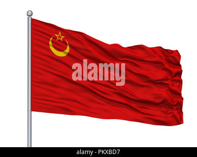 Union Of Islamic Soviet Republics Flag, Closeup View, 3D Rendering ...