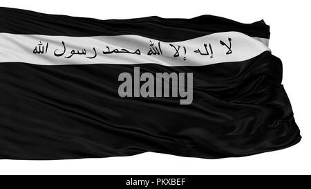 Ansar Al Islam Flag On Flagpole, Isolated On White Background, 3D ...