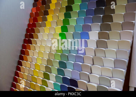 Color palette. Display with colored paint pantones for interior ...