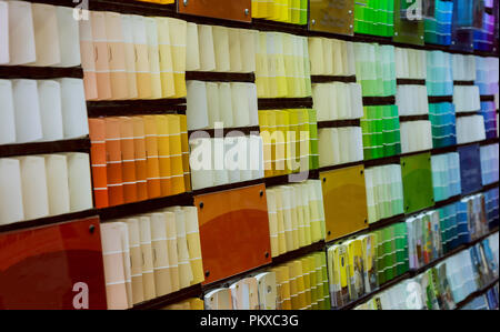 Paint Sample Display Stock Photo - Alamy