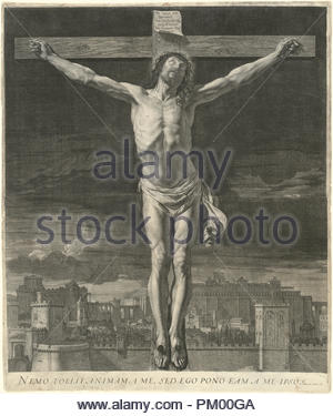 Jesus Christ, Christ on the Cross, etching by Daniel Hopfer, circa ...