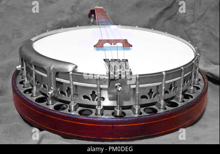 Close-up Images of Older Banjo different angles and some with music ...