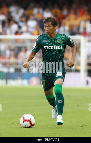 Takashi Inui of Real Betis Balompie during the Spanish La Liga ...