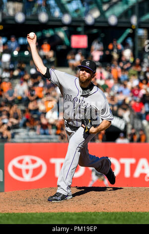 Colorado Rockies relief pitcher Wade Davis takes part in drills as the ...