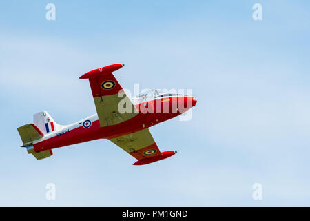 Aircraft Jet Provost RAF Red Pelicans display team 1965 Stock Photo - Alamy