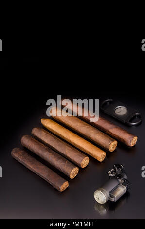 Handcrafted cigar made of tobacco leafs Stock Photo - Alamy