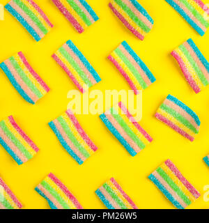 Candies with jelly and sugar. colorful array of different childs sweets ...