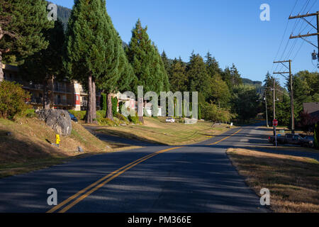Port Alice Vancouver Island Canada shown on a road map or Geography map ...