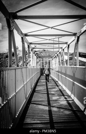 Pathway leading to South Stack Lighthouse, Holy Island, Anglesey, Wales ...