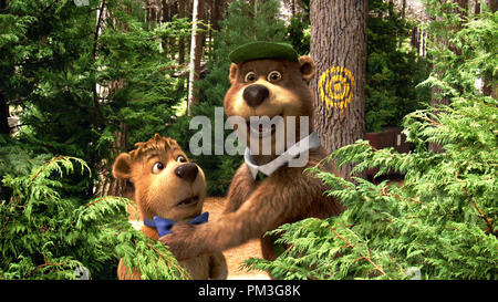 Boo Boo Bear and Justin Timberlake at the 'Yogi Bear' premiere held at ...