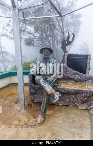 Statue of Sir Thomas Lipton at Lipton's Seat on Poonagala Hill, near ...