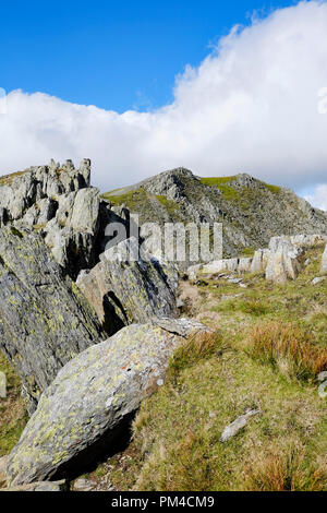 Yr Elen part of The Carneddau Mountain range, Snowdonia, North Wales ...