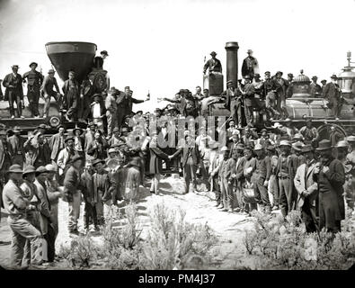 Completion of the First Transcontinental Railroad, Utah, USA Stock ...