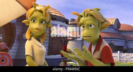 "Neera" voiced by Jessica Biel and "Lem" voiced by Justin Long in ...