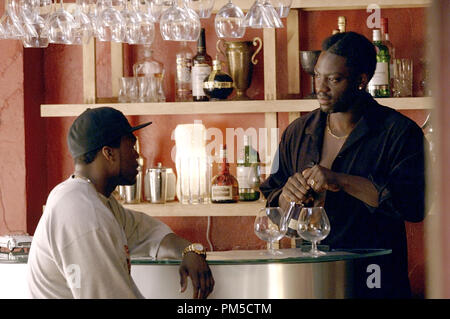 Adewale Akinnuoye Agbaje and Curtis "50 Cent" Jackson at the World Premiere of "Get Rich Or Die ...