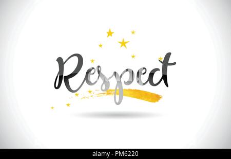 Respect Creative Word Text with Handwritten Rainbow Vibrant Colors and ...