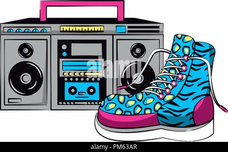 Triangle 90s retro cartoon Stock Vector Image & Art - Alamy