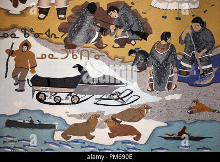 Traditional Inuit Clothing Unikkaarvik Visitor Centre, Iqaluit, Nunavut ...