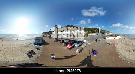 360° view of 2017 09 12 Shanklin Beach 04 - Alamy