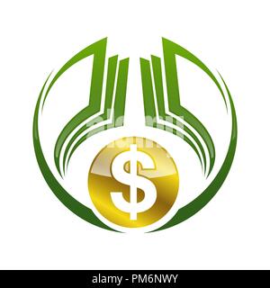 gold money dollar gradient design icon vector Stock Vector Image & Art ...