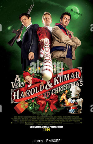 JOHN CHO POSTER, A VERY HAROLD and KUMAR CHRISTMAS, 2011 Stock Photo ...
