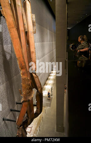 Destroyed steel columns from North Tower floors 96-99 of World Trade ...