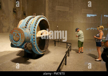 Recovered steel river water valve for Twin Towers display in National 9 ...