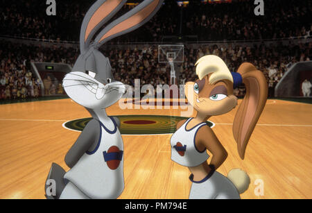 Film Still from "Space Jam" Bill Murray, Bugs Bunny, Michael Jordan ...