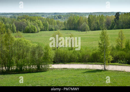 Early spring landscape, Latvia Stock Photo - Alamy