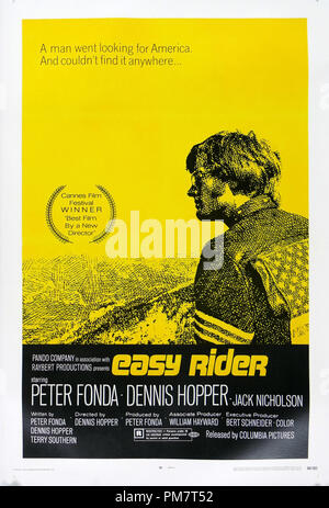 EASY RIDER 1969 Columbia film with Peter Fonda at left and Dennis ...