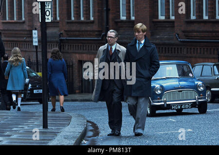 Gary Oldman (L) as "George Smiley" and Benedict Cumberbatch (R) as ...