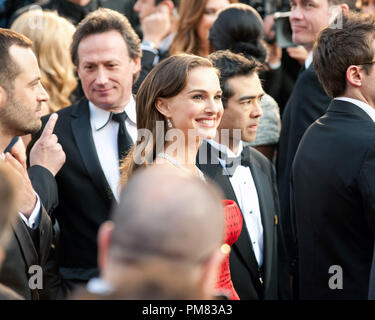 Natalie Portman arrives at the Oscars on Sunday, Feb. 9, 2020, at the ...
