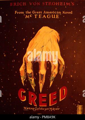 GREED -1924 POSTER Stock Photo - Alamy