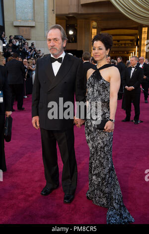 HOLLYWOOD, CA - FEBRUARY 24: Tommy Lee Jones Dawn Laurel-Jones arrives ...