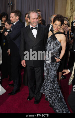 HOLLYWOOD, CA - FEBRUARY 24: Tommy Lee Jones Dawn Laurel-Jones arrives ...