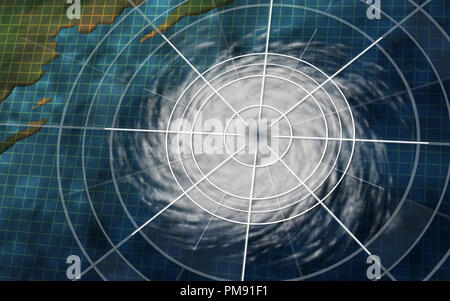 Hurricane Tropical Cyclone or typhoon graphic with as a dangerous ...