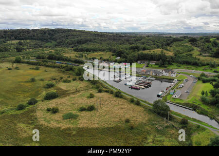 Aerial drone view of Kilsyth and Auchinstarry quarry Stock Photo - Alamy
