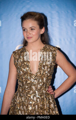 Actress Morgan Saylor poses backstage after winning the award for best ...