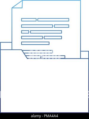 degraded outline folder file with programming code technology Stock Vector Image & Art - Alamy