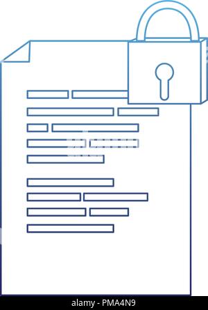 degraded outline document with program data code technology Stock Vector Image & Art - Alamy