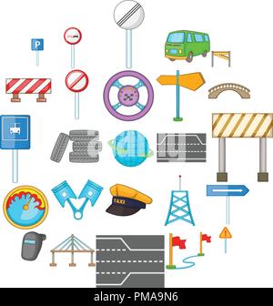 Vector illustration of bridgework and bridge sign. Set of bridgework ...