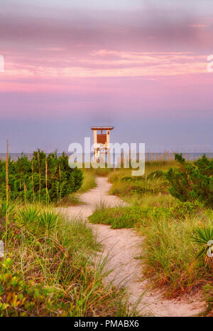 Beach access number 40 on Wrightsville Beach, North Carolina leading to ...