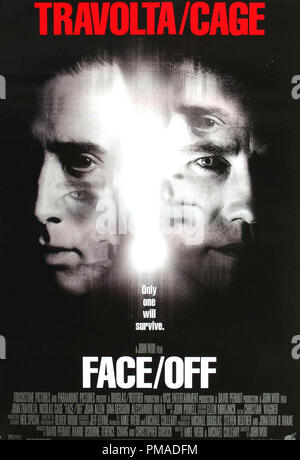 JOHN TRAVOLTA, NICOLAS CAGE POSTER, FACE/OFF, 1997 Stock Photo - Alamy