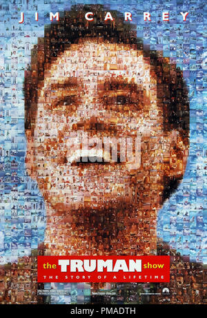THE TRUMAN SHOW, US poster art, Jim Carrey, 1998, ©Paramount Pictures ...