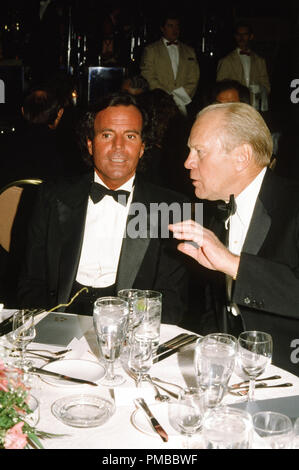 Julio Iglesias and former president Gerald Ford at the Stouffer ...