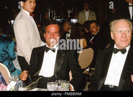 Julio Iglesias and former president Gerald Ford at the Stouffer ...
