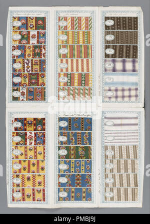 Salesman's sample card, Medium: cotton, paper Technique: (samples ...