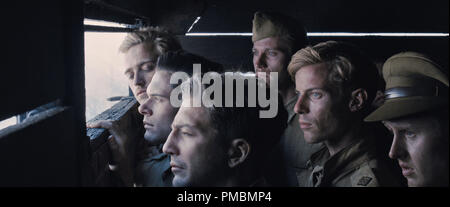 UNBROKEN, from left: Jack O'Connell, as Louis Zamperini, Domhnall ...