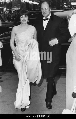 Rex Harrison and his wife Rachel Roberts at the premiere of "Dr ...
