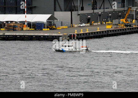 Harbor Police Boat - Port of Seattle - Seattle, Washington, USA Stock ...